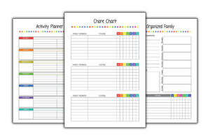 Free Printable Family Planner, Meals, Activities & Many More