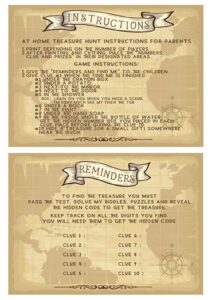 Pirate Scavenger Hunt Clues And Riddles