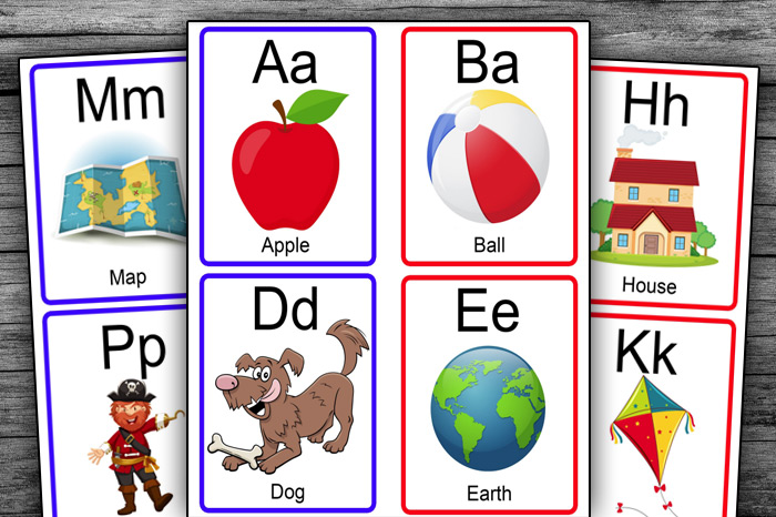Free Printable English Alphabet Flashcards For Kids