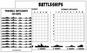 Battleships Game Printable | Free Download