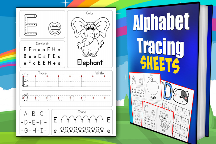 Printable Trace The Alphabet Worksheet For Kids | Just Family Fun