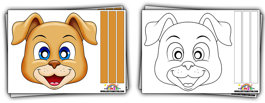 Free Kids Animal Face Mask Templates | Just Family Fun