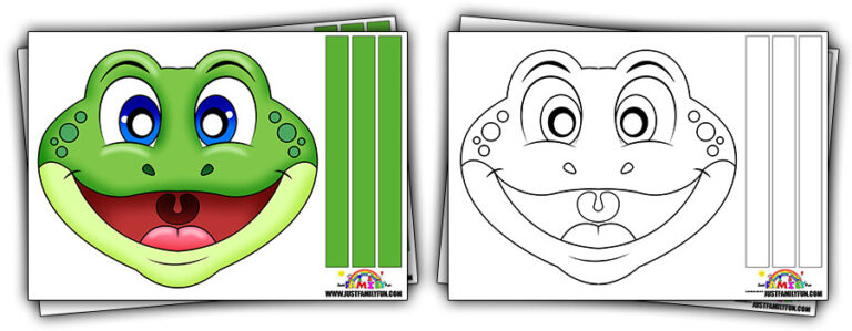 Free Kids Animal Face Mask Templates | Just Family Fun