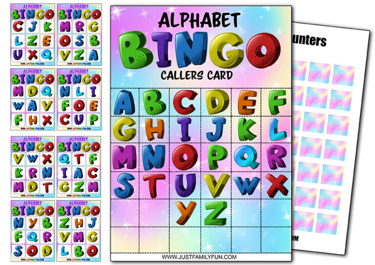 Free Alphabet Bingo PDF | Printable Game For Kids