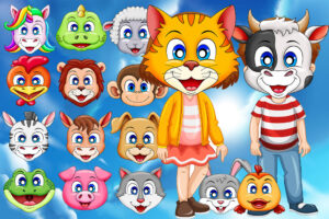 Free Kids Animal Face Mask Templates | Just Family Fun