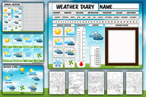 Free Printable Weather Chart Pdf Worksheets | Just Family Fun