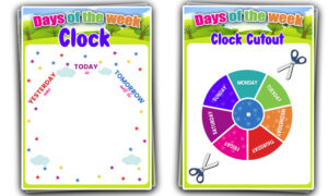 Days Of The Week Chart, Activities & Colouring Pages | Just Family Fun