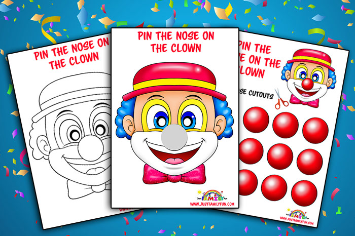 Pin The Nose On The Clown | Just Family Fun
