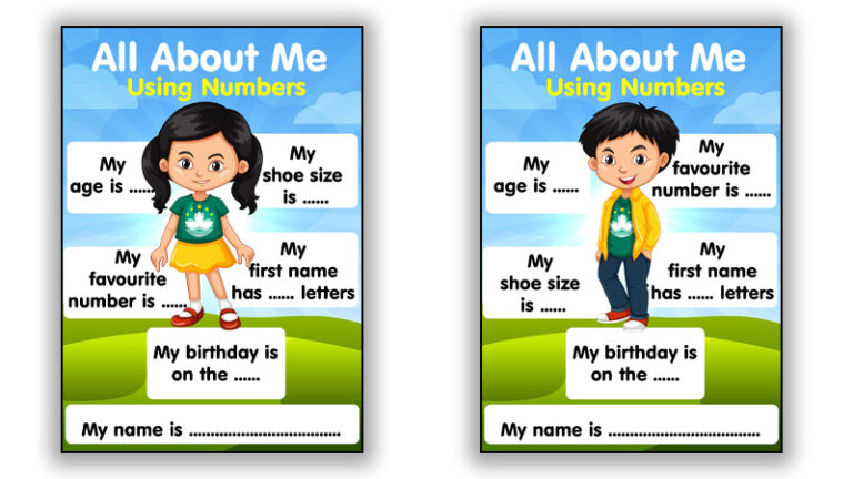 Maths About Me Worksheets | UPDATED 2022 | Me By Number Template