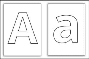 Letter A Outline Templates - Ready To Print | Just Family Fun