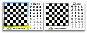 Free Printable Chess Board Templates | Just Family Fun