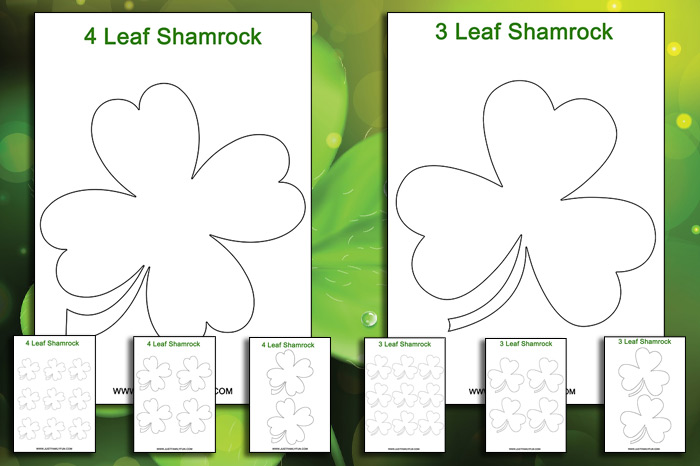 Free Printable Shamrock Templates | Just Family Fun