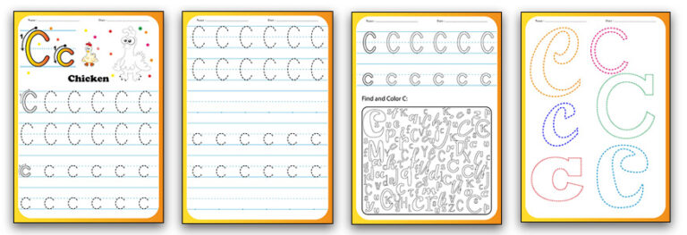 Printable Letter C Outline For Kids | Just Family Fun