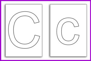 Printable Letter C Outline For Kids | Just Family Fun