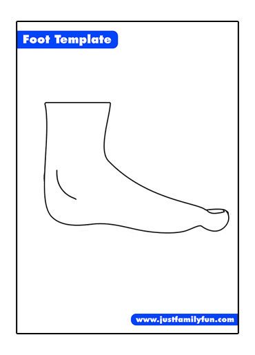 Free Foot Outline Template | Just Family Fun