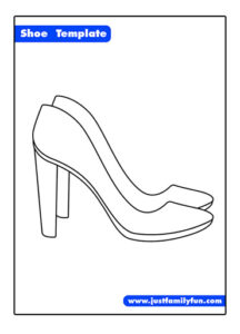 Free Printable Shoe Outline | Just Family Fun