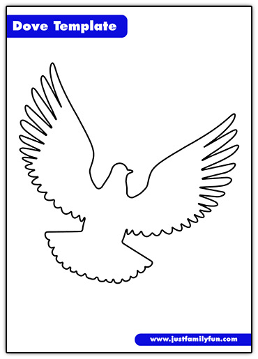 Free Dove Template Printable Pdf | Just Family Fun