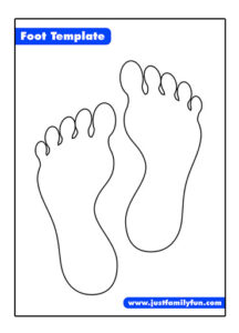 Free Foot Outline Template | Just Family Fun