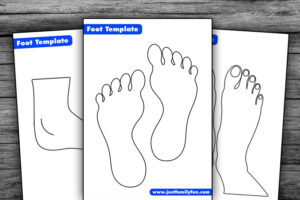 Free Foot Outline Template | Just Family Fun