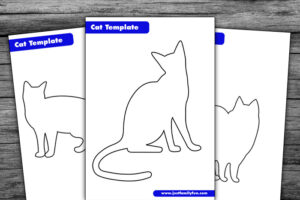 Free Printable Cat Template | Just Family Fun