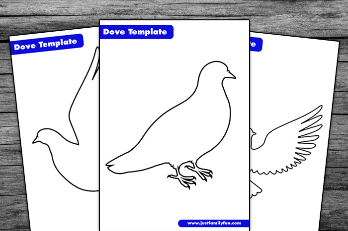 Free Dove Template Printable Pdf | Just Family Fun