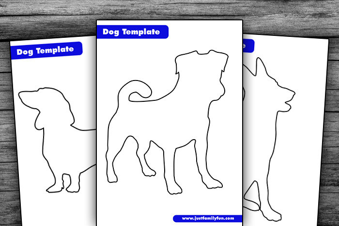 Free Dog Outline Template | Just Family Fun