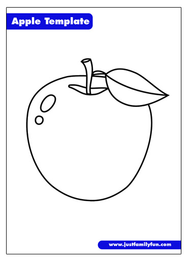 Free Printable Apple Template | Just Family Fun