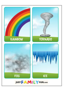 Free Printable Weather Flashcards For Kids