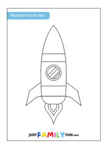 Download Rocket Outline PDF | Free Printable