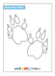 Free Printable Bear Paw Print Template