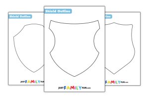 Shield Outline Printable | Free Download