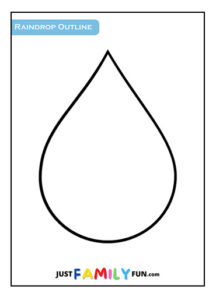 Free Raindrop Template Sheets | Just Family Fun