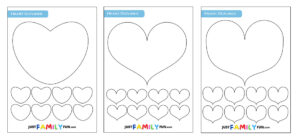 Printable Heart Shapes PDF | Just Family Fun