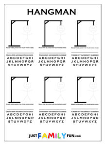 Free Printable Hangman Game Templates For Kids
