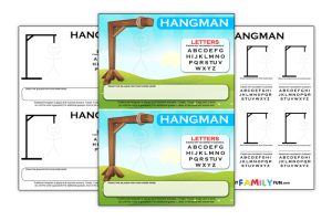Free Printable Hangman Game Templates For Kids