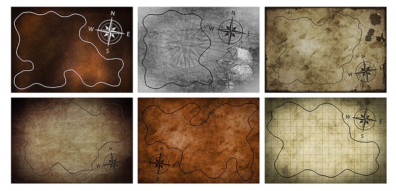 Printable Blank Treasure Map Templates | Just Family Fun