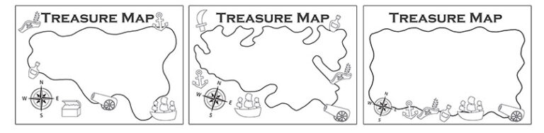 Printable Pirate Treasure Maps | Just Family Fun