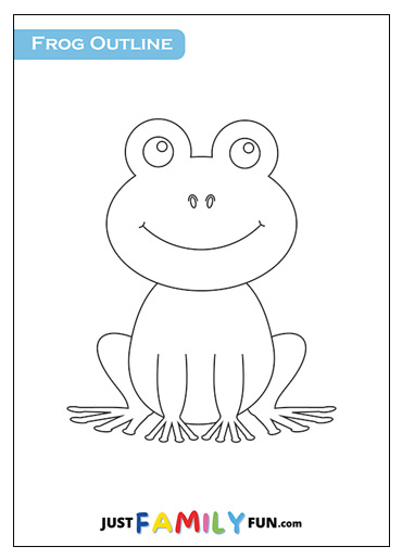 Free Printable Frog Outline Templates | Just Family Fun