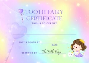 Free Printable Tooth Fairy Certificates