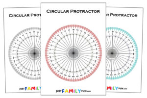 Free Printable Circular Protractor Template