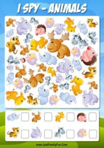 Free Printable I Spy Puzzles PDF | Just Family Fun