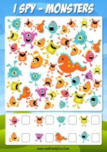 Free Printable I Spy Puzzles PDF | Just Family Fun