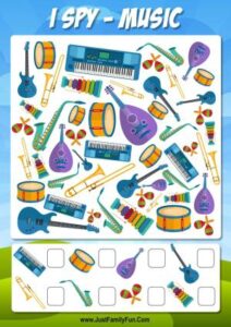 Free Printable I Spy Puzzles PDF | Just Family Fun