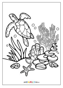 9 Printable Sea Coral Coloring Pages | Free