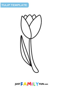 Tulip Template Printable PDF | Just Family Fun