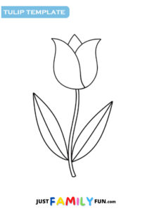 Tulip Template Printable PDF | Just Family Fun