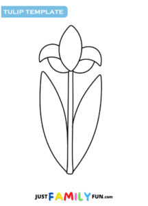 Tulip Template Printable PDF | Just Family Fun