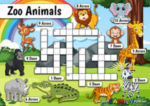 Printable Crossword Puzzles For Kids | Just Family Fun
