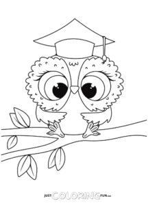 Printable Owl Coloring Pages For Kids | Just Family Fun