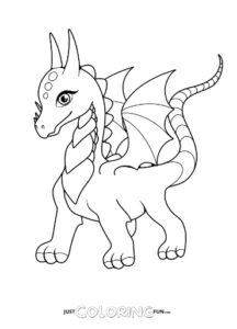 Free Printable Dragon Coloring Pages | Just Family Fun